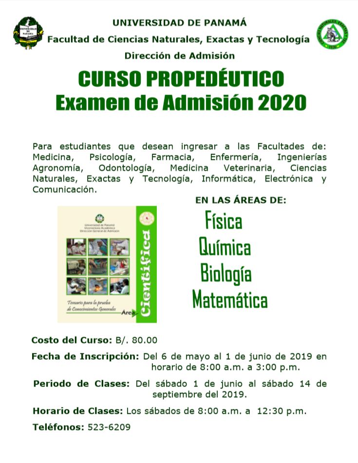 Curso Propedéutico | Universidad de Panamá